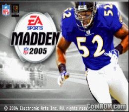 Madden NFL 2005 ROM Download for Gameboy Advance / GBA - CoolROM.com