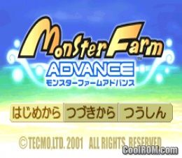 Monster Farm Advance (Japan) ROM Download for Gameboy Advance / GBA ...