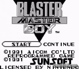 Blaster Master Boy ROM Download for Gameboy Color / GBC - CoolROM.com