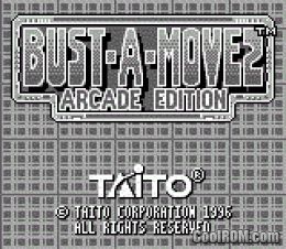 Bust-A-Move 2 - Arcade Edition ROM Download for Gameboy Color / GBC ...