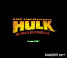 Incredible Hulk, The - Ultimate Destruction ROM (ISO) Download for ...