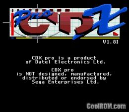CDX Pro BIOS V1.8I ROM Download for Sega Genesis - CoolROM.com