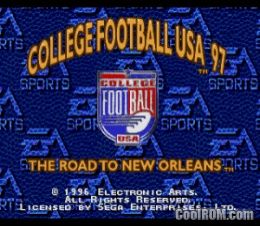 College Football USA '97 ROM Download for Sega Genesis - CoolROM.com