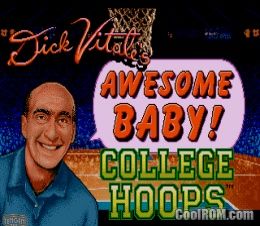 Dick Vitale's 'Awesome, Baby!' College Hoops ROM Download for Sega ...