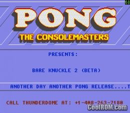Pong Masters Intro 1 ROM Download for Sega Genesis - CoolROM.com