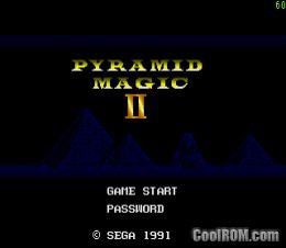 Pyramid Magic II (Japan) ROM Download for Sega Genesis - CoolROM.com