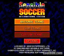 Sensible Soccer - International Edition (Europe) ROM Download for Sega ...