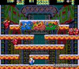 Snow Bros. - Nick & Tom (Japan) ROM Download for Sega Genesis - CoolROM.com