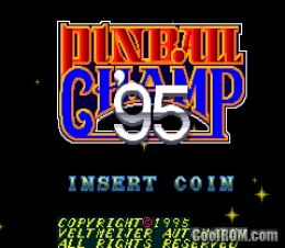 Pinball Champ '95 ROM Download for MAME - CoolROM.com