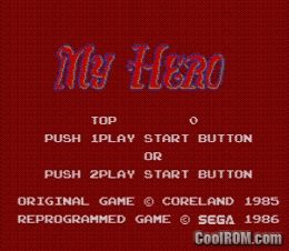 My Hero ROM Download for Sega Master System - CoolROM.com