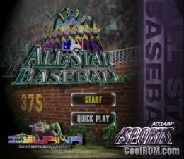 All-Star Baseball '99 ROM Download for Nintendo 64 / N64 - CoolROM.com