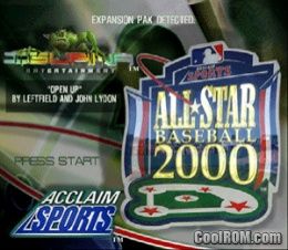 All-Star Baseball 2000 ROM Download for Nintendo 64 / N64 - CoolROM.com