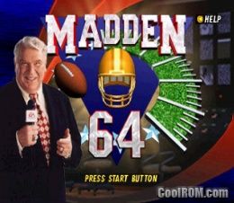 Madden Football 64 (Europe) ROM Nintendo 64 / N64 - CoolROM.com