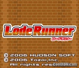 Lode Runner (Japan) ROM Download for Nintendo DS / NDS - CoolROM.com