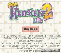 Petz - Hamsterz 2 ROM Download for Nintendo DS / NDS - CoolROM.com