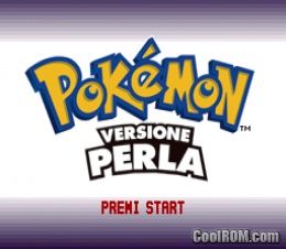 Pokemon - Versione Perla (Italy) ROM Download for Nintendo DS / NDS ...