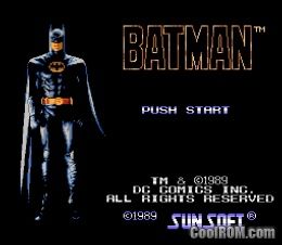 Batman - The Video Game ROM Download for Nintendo / NES - CoolROM.com