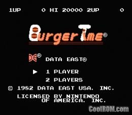 Burger Time ROM Download for Nintendo / NES - CoolROM.com