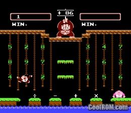 Donkey Kong Jr. Math ROM Download for Nintendo / NES - CoolROM.com