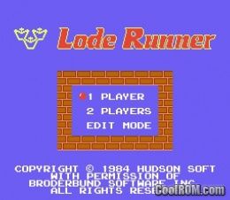 Lode Runner (Japan) ROM Download for Nintendo / NES - CoolROM.com