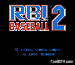 RBI Baseball 2 ROM Download for Nintendo / NES - CoolROM.com