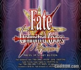 Fate-Unlimited Codes (Japan) ROM (ISO) Download for Sony Playstation 2 ...