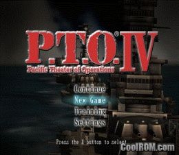 P.T.O. IV - Pacific Theater of Operations ROM (ISO) Download for Sony ...