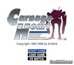 Carnage Heart (Europe) ROM (ISO) Download for Sony Playstation / PSX ...