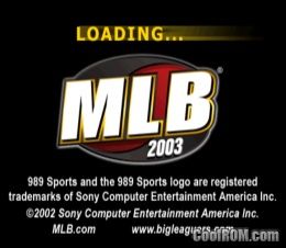 MLB 2003 (Demo) ROM (ISO) Download for Sony Playstation / PSX - CoolROM.com
