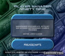 Player Manager Ninety Nine (Germany) ROM (ISO) Download for Sony ...