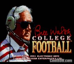 Bill Walsh College Football ROM (ISO) Download for Sega CD - CoolROM.com