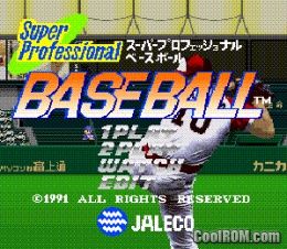 Super Professional Baseball (Japan) ROM Download for Super Nintendo ...